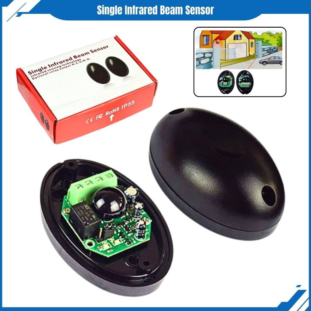 Jual Beam Infrared Sensor Gerak Photobeam Alarm Single Beam Normally ...