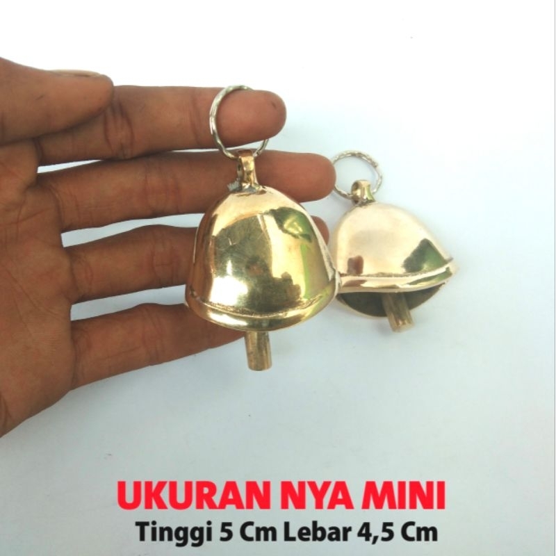 Jual Klontongan sapi kuningan bell lonceng pintu pagar klontongan mini ...