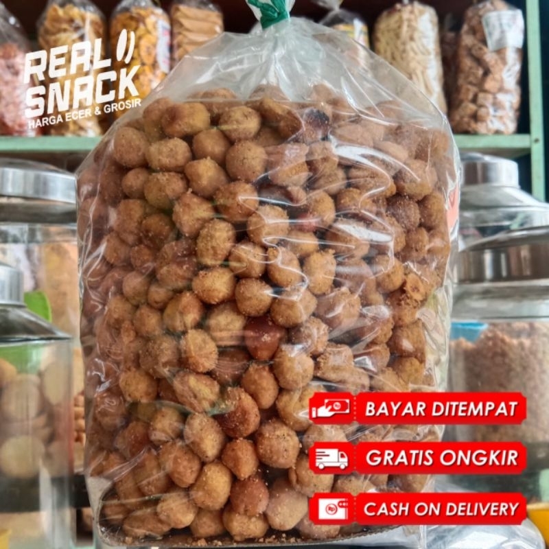 Jual KACANG TELUR GORENG ISI KACANG BESAR FULL MANIS GURIH KEMASAN 1KG ...
