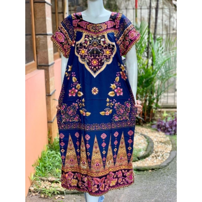 Jual DASTER BATIK ELOK MODEL SIKAK LD 120 MOTIF BUNGA HATI | Shopee ...