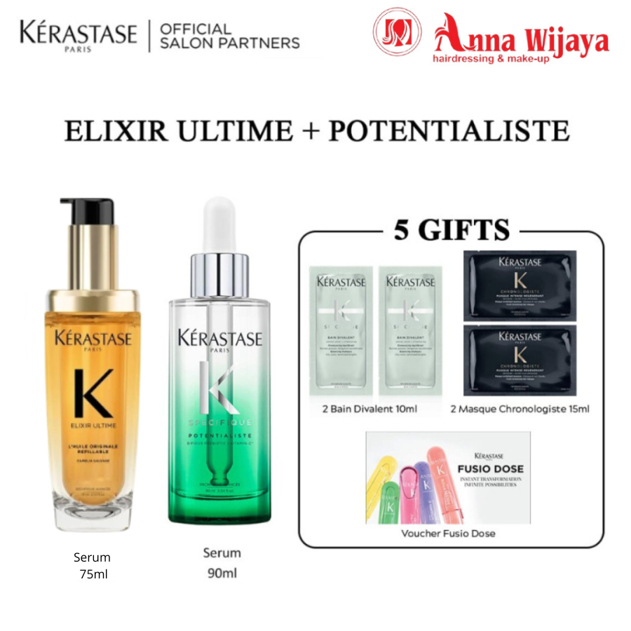 Jual Kerastase Elixir Ultime 75ml+Potentialiste 90ml Scalp Serum ...