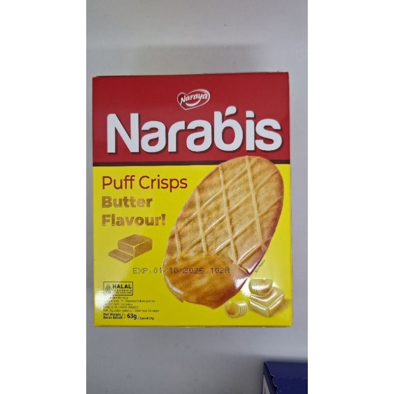 Jual Narabis Puff Crisps 63gr Butter, Dark Chocolate, Coconut Latte ...