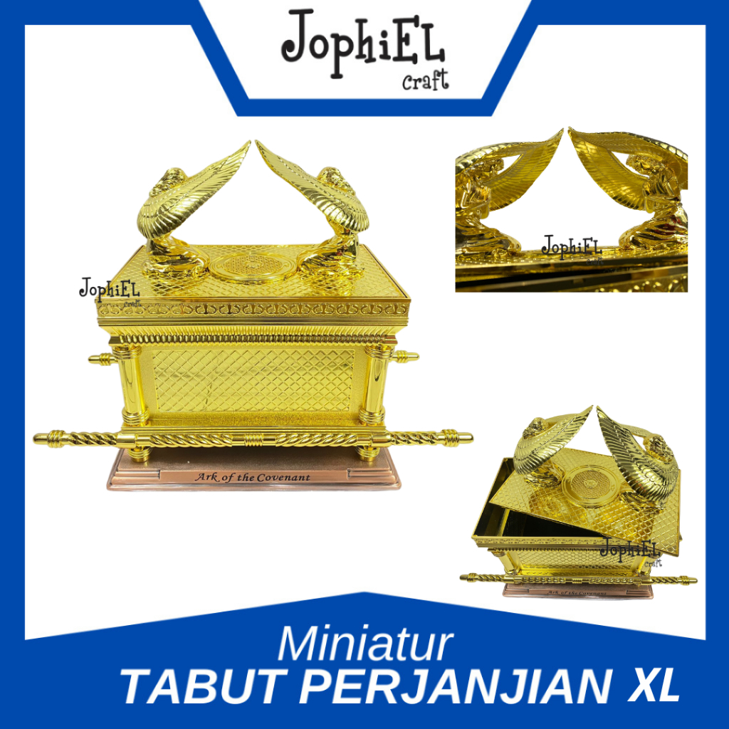 Jual Miniatur Tabut Perjanjian Premium Dekorasi Spiritual Replika Ark ...
