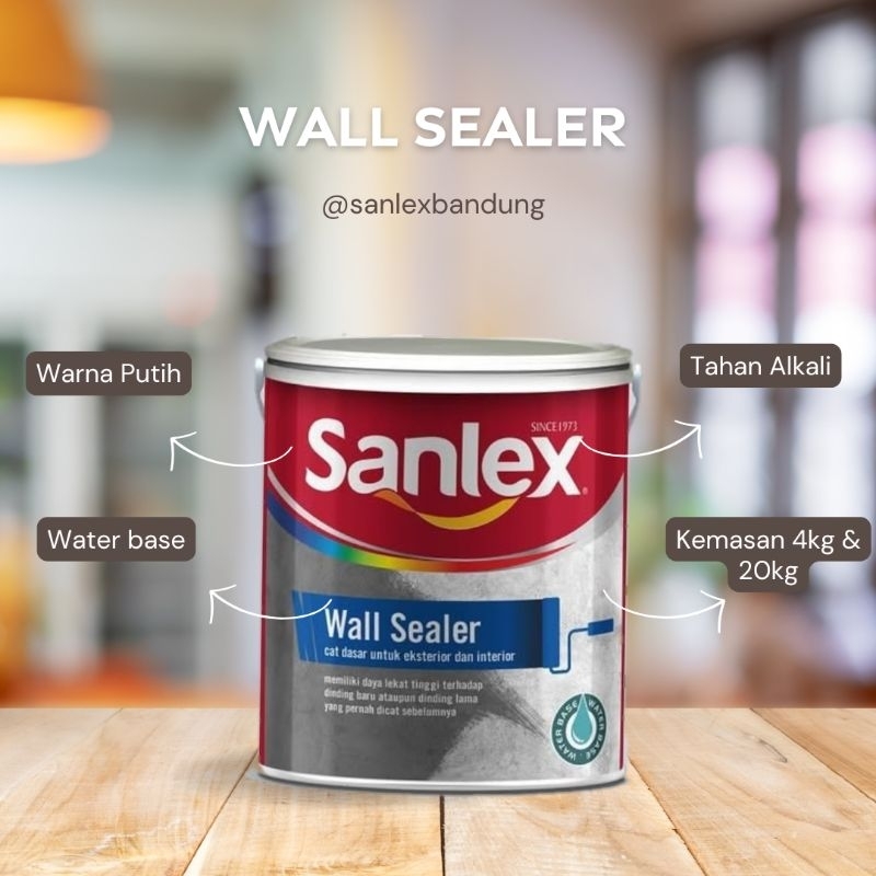Jual Cat Dasar Sanlex Wall Sealer 4kg | Shopee Indonesia