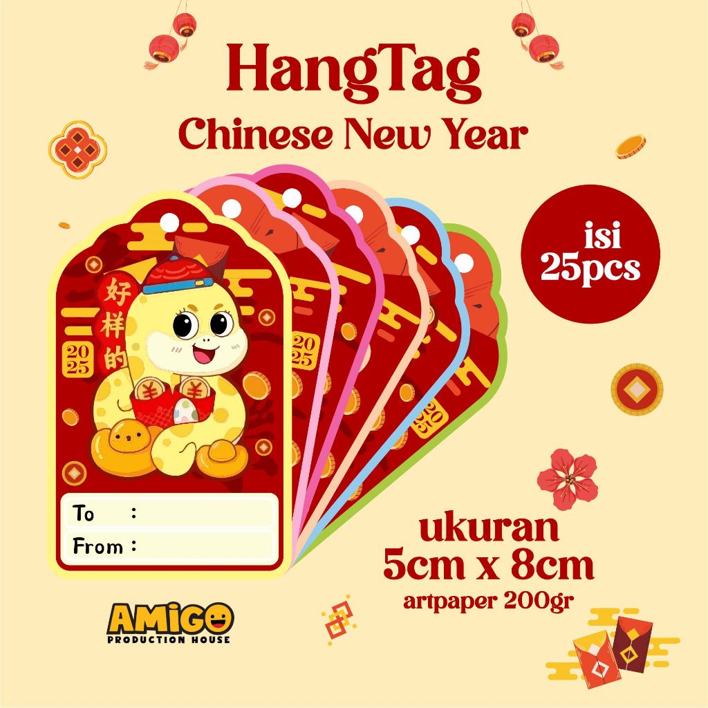 Jual HangTag Imlek Chinese New Year Hang Tag isi 25 | Shopee Indonesia