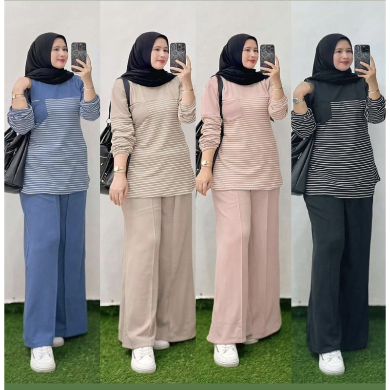 Jual SETELAN KNIT BKK JUMBO | SET FULL KNIT PREMIUM ADEM HALUS NYAMAN ...