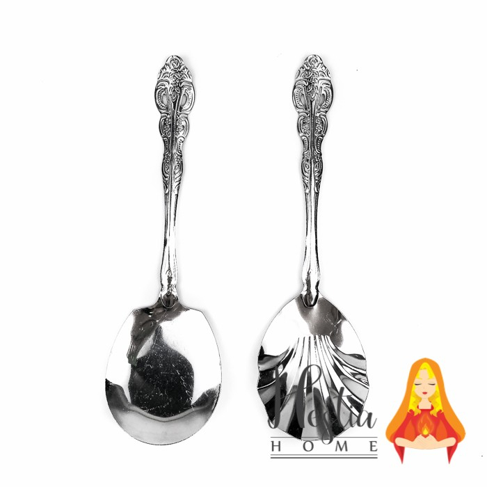 Jual Sendok Servis Lauk Service Spoon Saji Prasmanan Wayang Polos ...