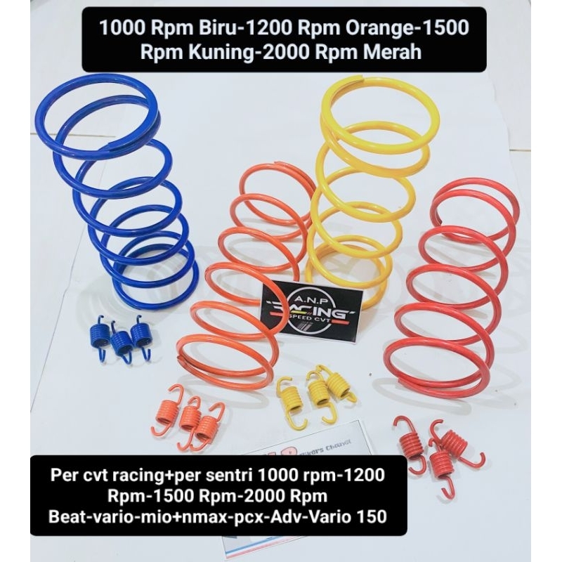 Jual Per cvt racing+per sentri 1000 rpm-1200 Rpm-1500 Rpm-2000 Rpm Beat ...