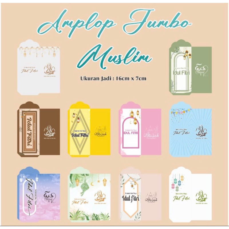 Jual Amplop Lebaran Idul Fitri 2025 Besar Premium isi 50pcs Angpao ...