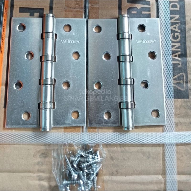Jual Engsel pintu 4" Wilmer tebal 3mm / Engsel 4" / Hinge 4" ball ...