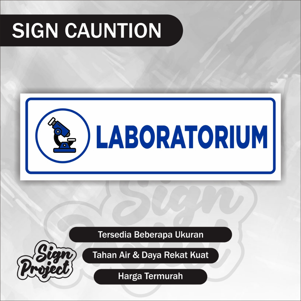 Jual Stiker Laboratorium / Ruang Laboratorim / Ruang Lab / Stiker Ruang ...