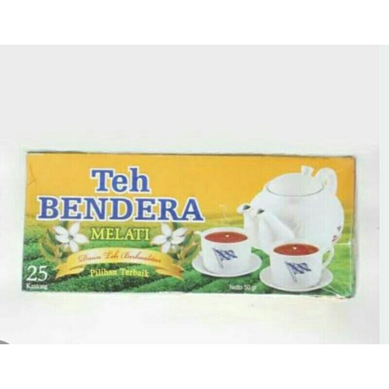 Jual TEH BENDERA MELATI CELUP 25 KANTONG (AGUSTUS 2026)- TEH KOTAK ...