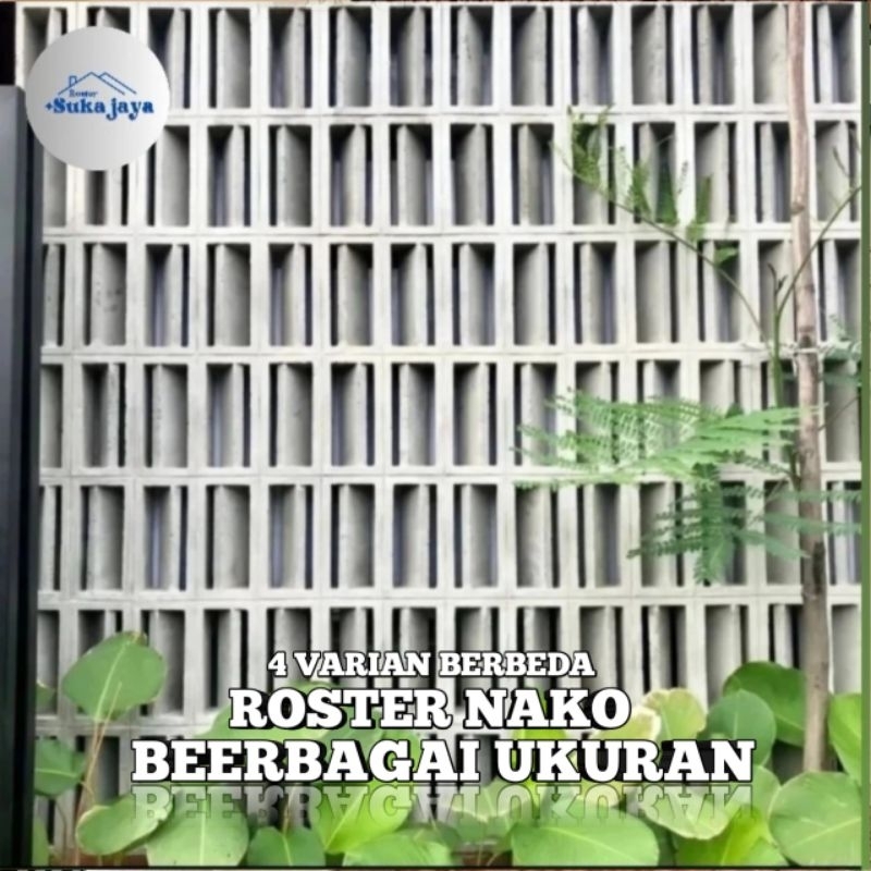 Jual roster beton minimalis/motif nako 15x30&15x25 &10x20/roster ...