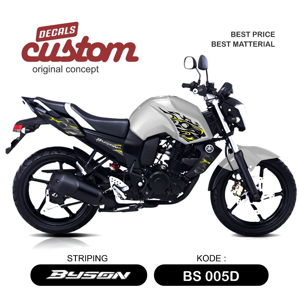 Jual stiker motor yamaha bison striping motor yamaha byson 149 decal ...