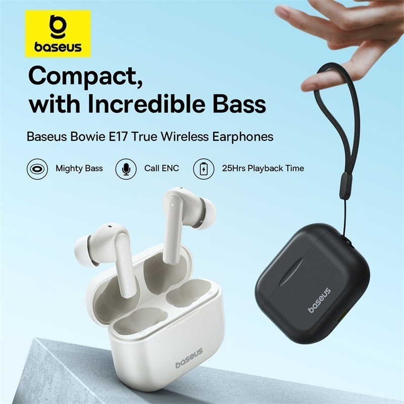Jual Boseus Baseus Bowie E17 True Wireless Earphones ENC Mighty Bass ...