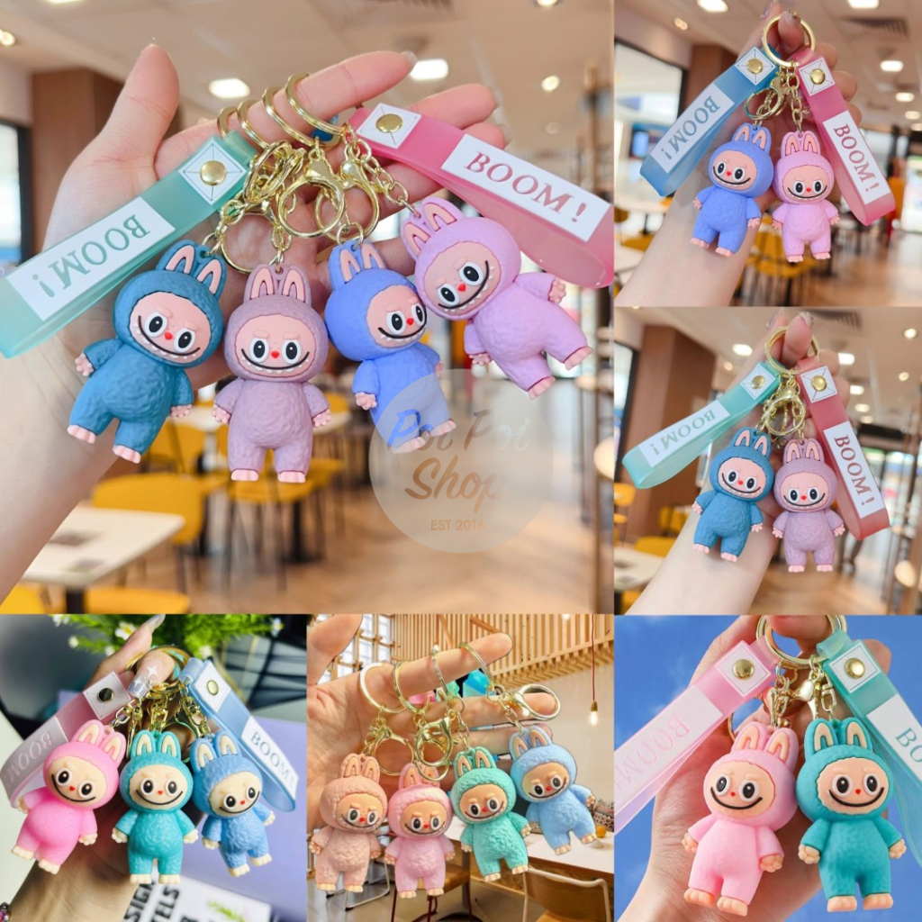 Jual Gantungan Kunci Labubu Chibi Ganci Popmart Labubu Keychain Viral ...