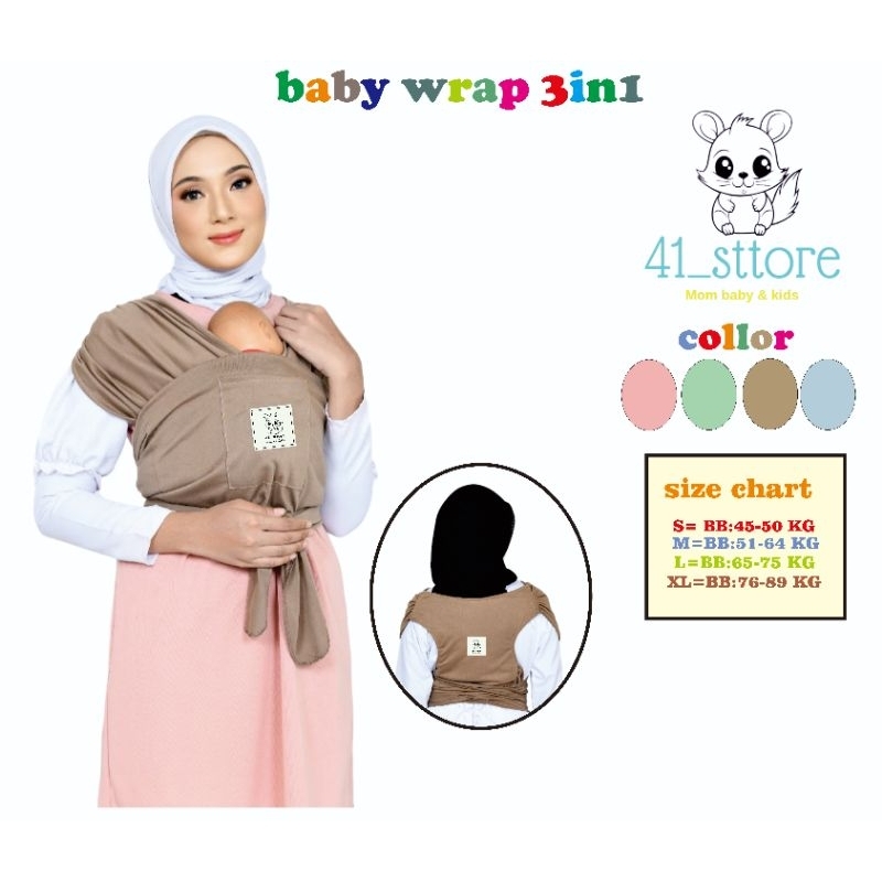 Jual Gendongan Baby Wrap M Shape Geos Depn Samping Newborn 3in1 Instan ...