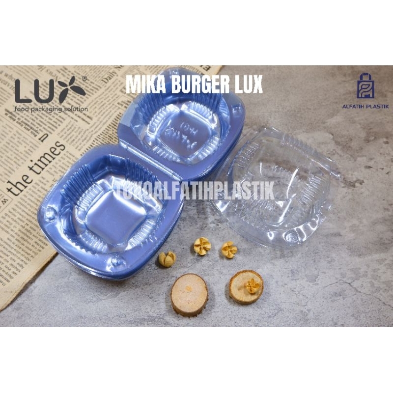Jual mika burger mika donat merk lux isi 25 pcs | Shopee Indonesia