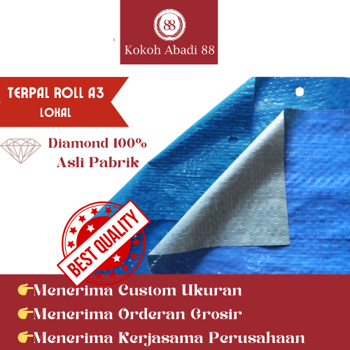 Jual Terpal Roll A3 China 100% ORIGINAL PABRIK Terpal Merk DIAMONDS ...