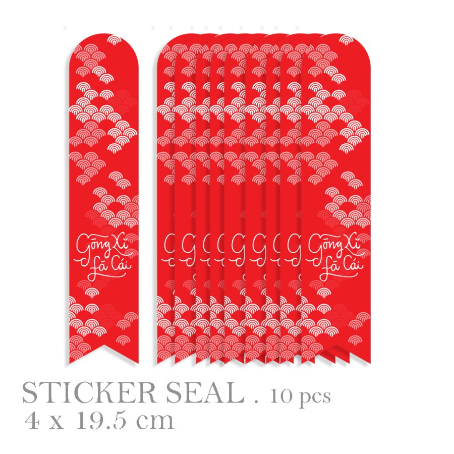 Jual 10 Pcs Sticker Seal Edisi Imlek Gong Xi Fa Cai Bahan Chromo Lintex ...