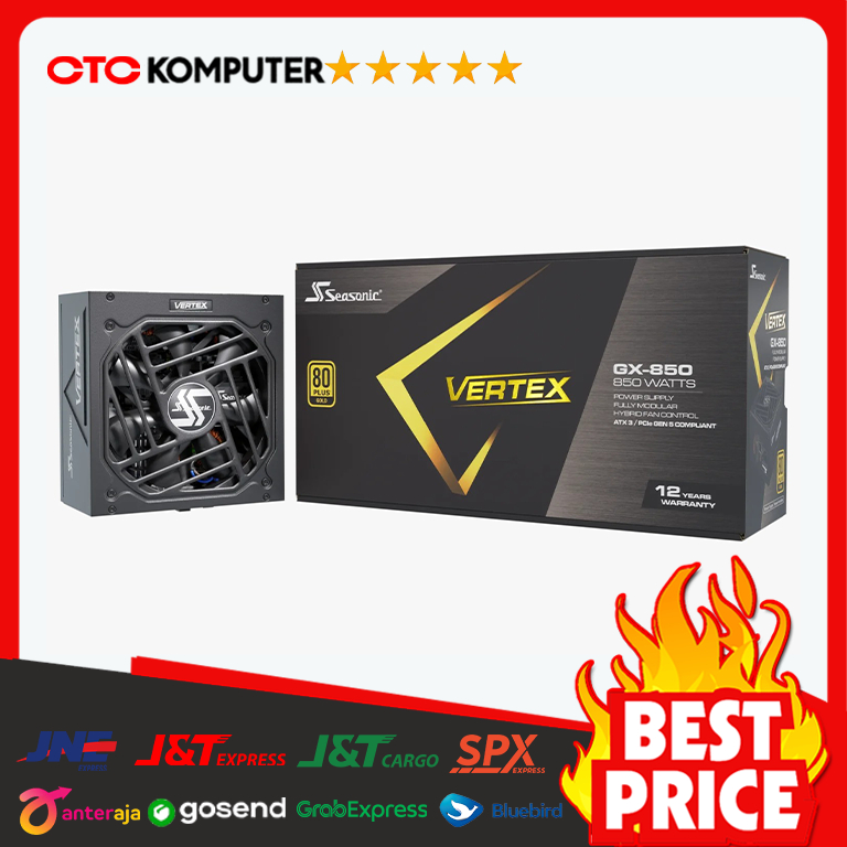 Jual Power Supply Seasonic VERTEX GX-850 850W 80+ Gold Fully Modular | Shopee Indonesia