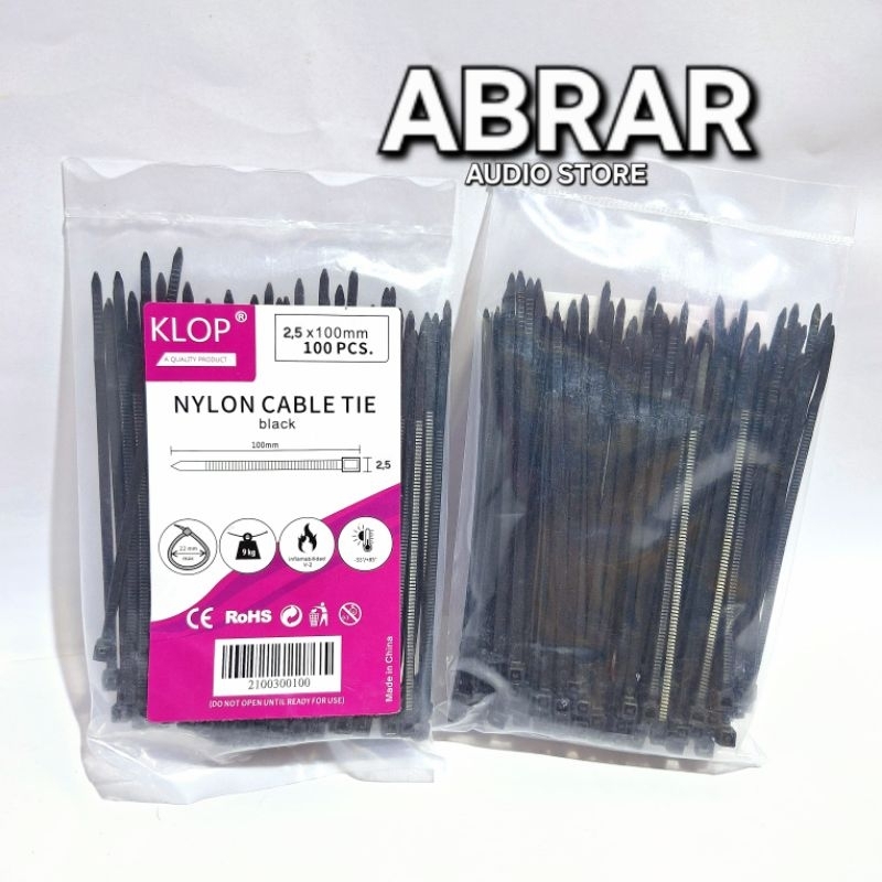 Jual KABEL TIES/ TALI KABEL KLOP 10CM 15CM 20CM (ISI 100) | Shopee ...