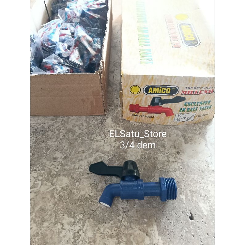 Jual Kran air PVC Plastik # Amico 1/2 inch dan 3/4 inch , 3/4 inch ...