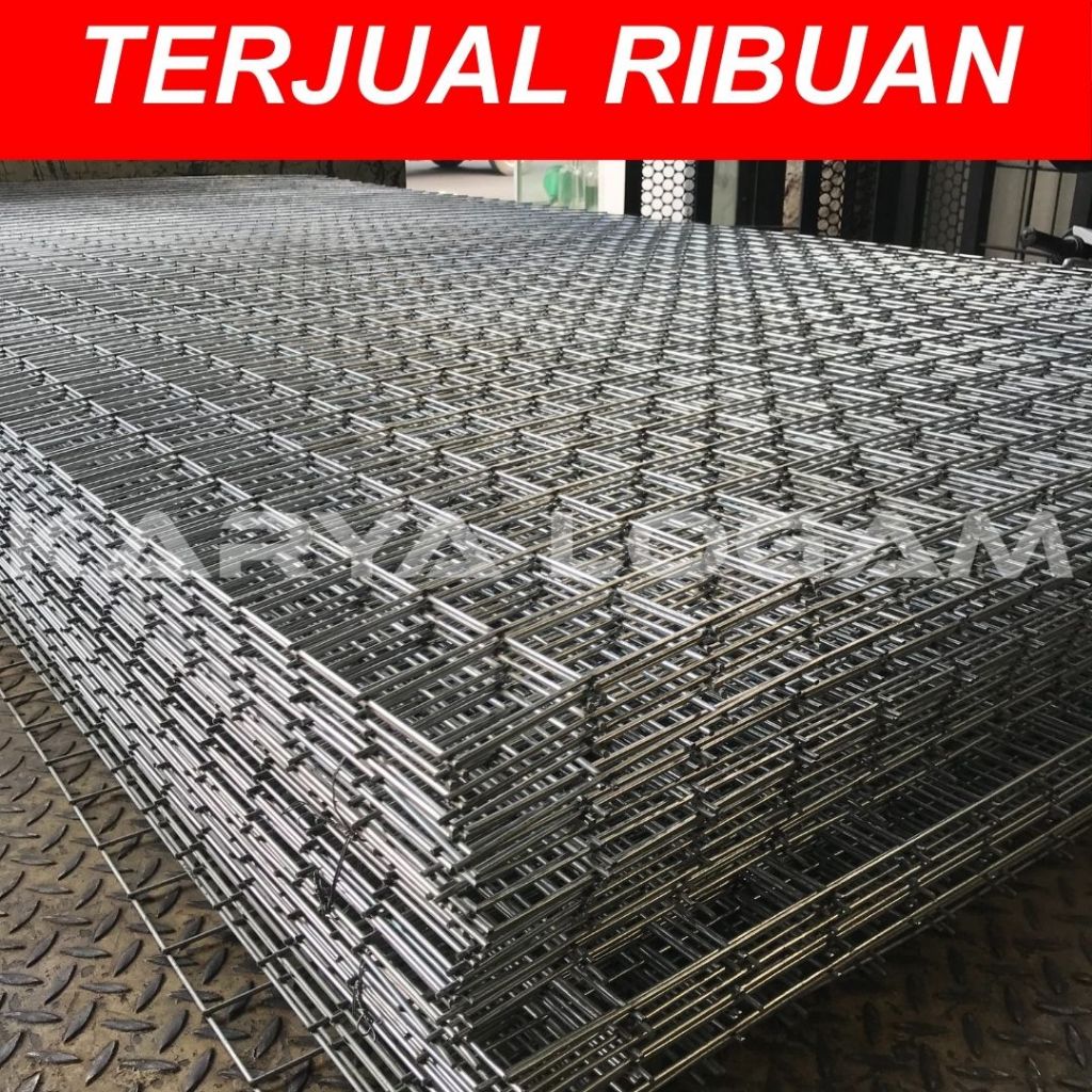 Jual Wire mesh galvanis lembaran 120x240 cm kotak 50x50mm / Wiremesh ...