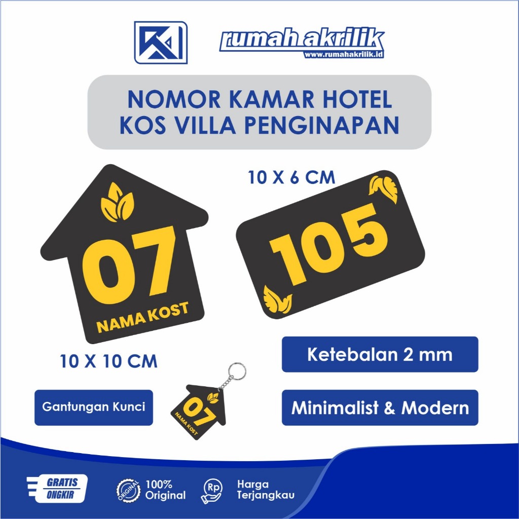 Jual PAPAN NOMOR KAMAR UNTUK PINTU HOTEL VILLA KOST PENGINAPAN HOMESTAY ...