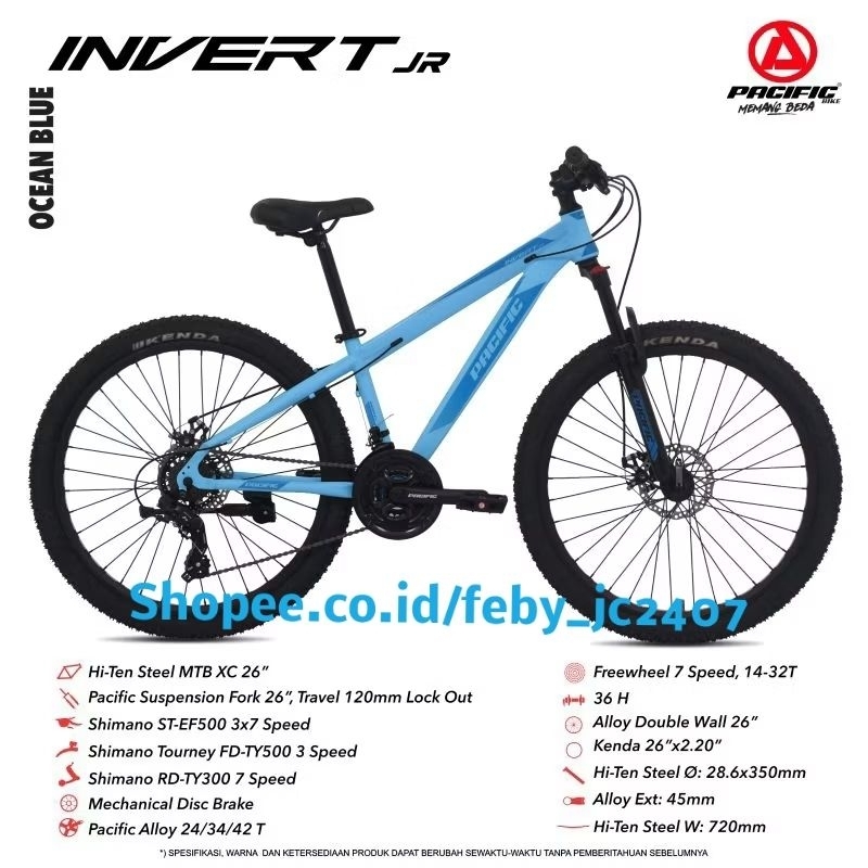 Jual Sepeda Gunung MTB Pacific INVERT JR 26 inch | Shopee Indonesia