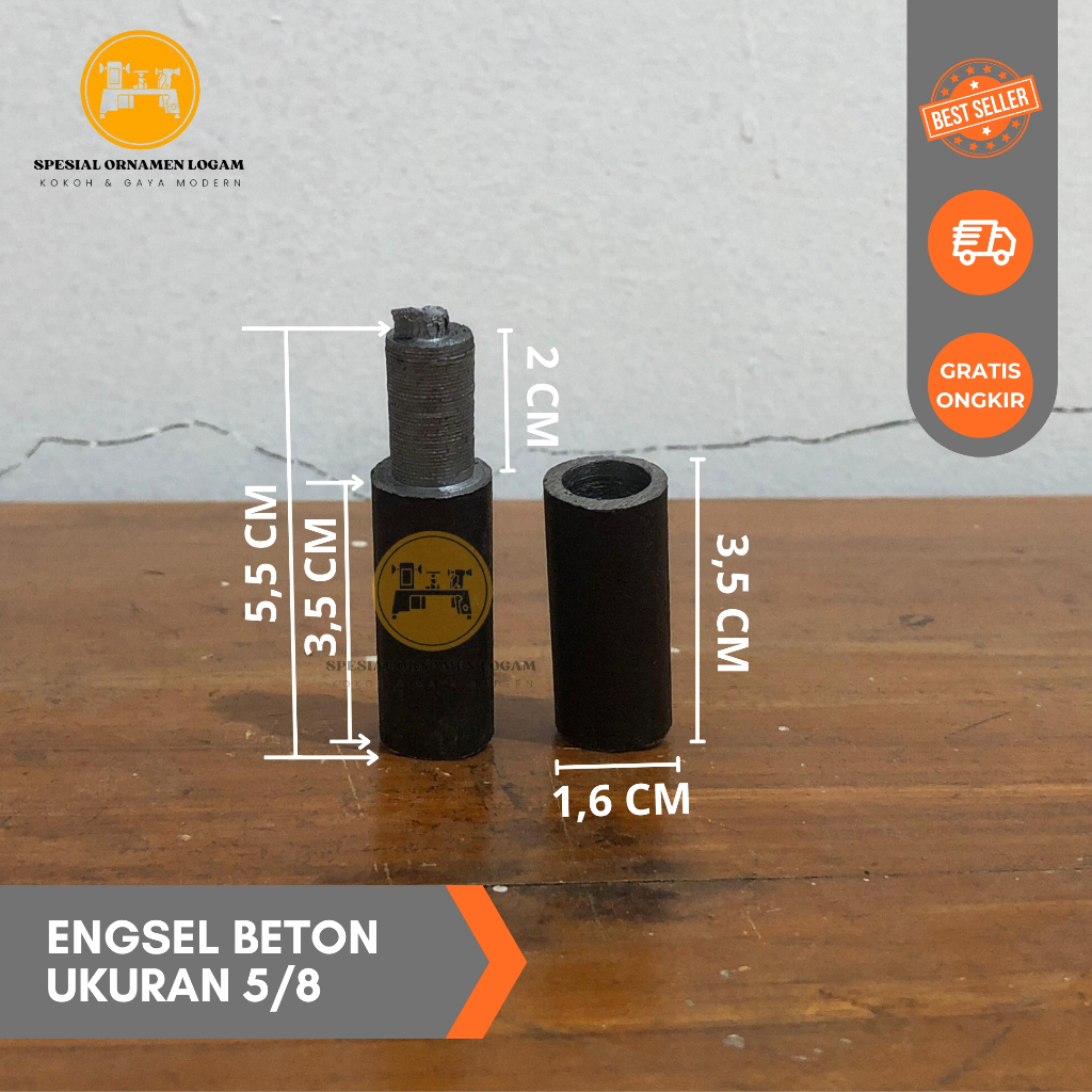 Jual Engsel Bubut Beton Pagar Ukuran 5/8 Engsel Pintu Gebyog | Shopee ...