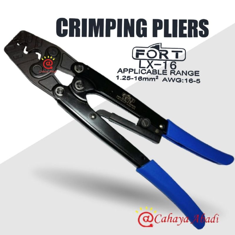 Jual Tang Skun LX-16 1.25-16mm FORT / Tang Crimping / Crimping Pliers ...