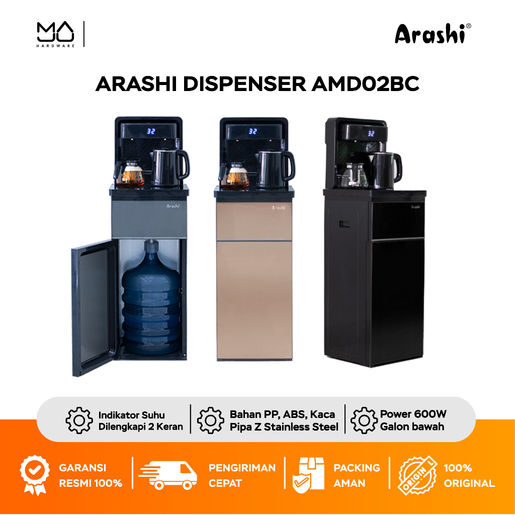 Jual Arashi Multifunction Dispenser AMD 02BC / Hot & Cool / Galon Bawah - Garansi Resmi | Shopee ...