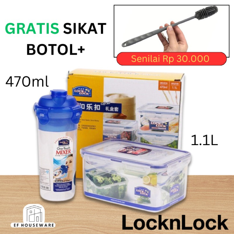 Jual LocknLock Set Toples & Botol Minum 2 Pcs HPL931NS001 | Shopee ...