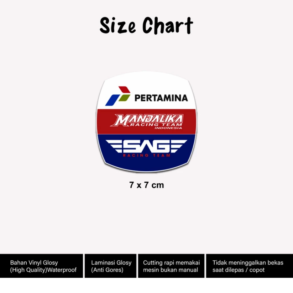 Jual Stiker Motor Circuit Mandalika Motogp Laminasi Glossy Sticker ...