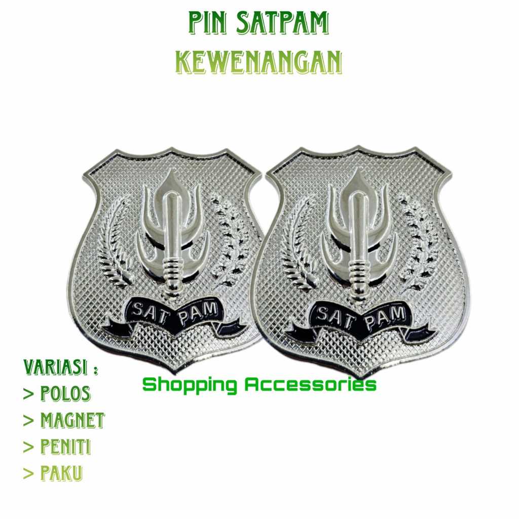 Jual Pin Kewenangan Satpam Bahan Logam Cor | Shopee Indonesia