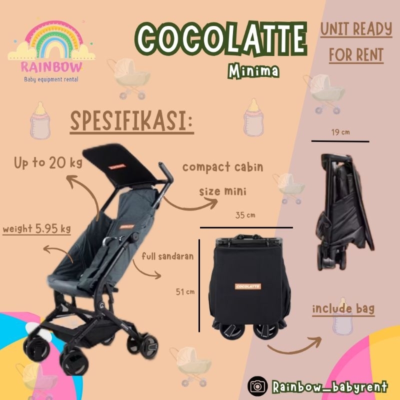Jual Stroller Cocolatte Minima (sewa) | Shopee Indonesia