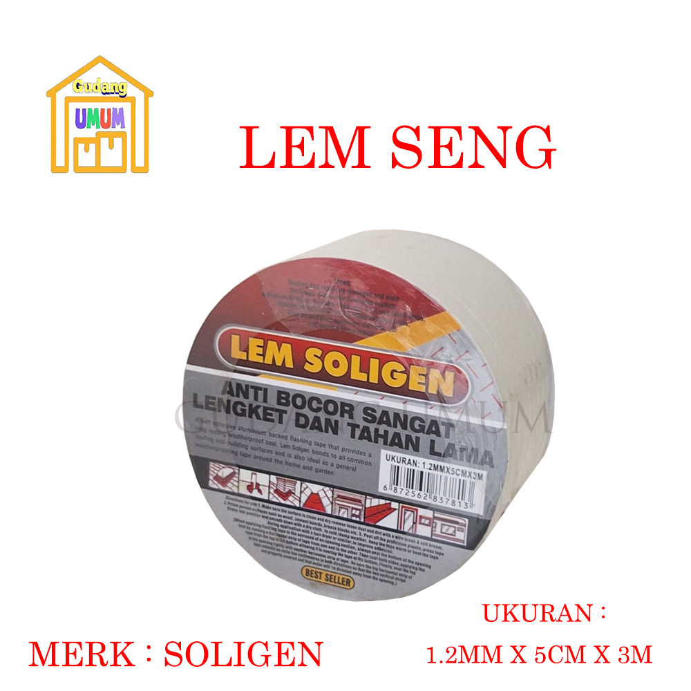Jual Lem SOLIGEN Atap Asbes Lakban Anti Bocor | Shopee Indonesia