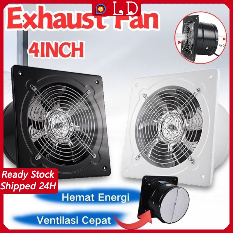 Jual 4 Inci Kipas Ventilasi Ekstraktor Dinding 220V Kipas Ventilasi Penghisap Asap Cocok Untuk ...