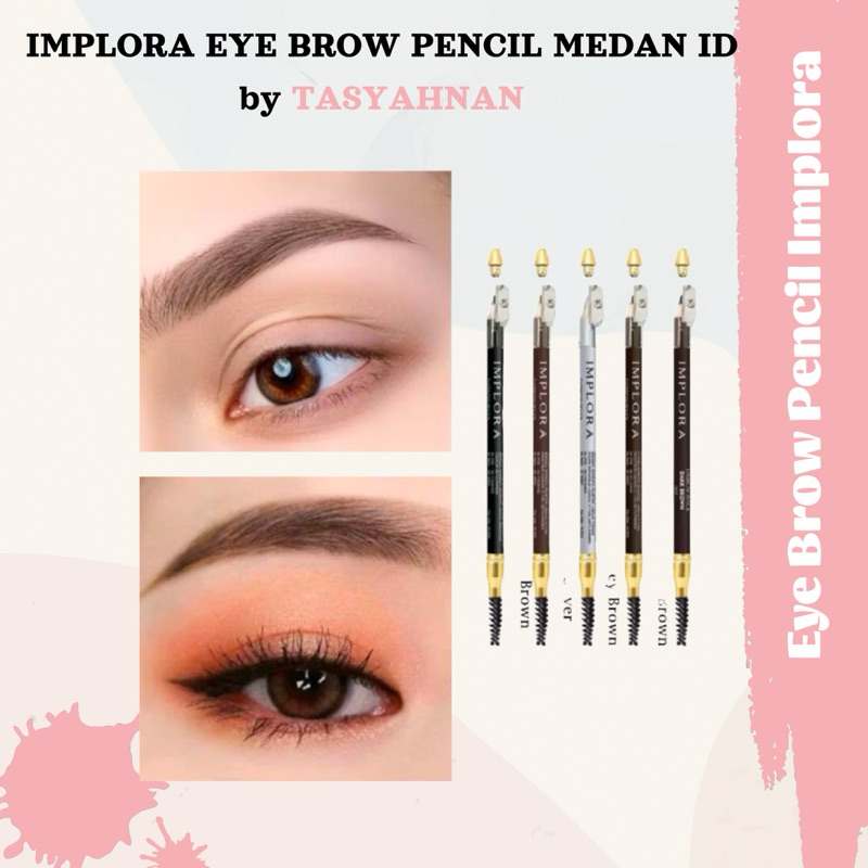 Jual IMPLORA Eyebrow Pencil Black / Brown | Shopee Indonesia