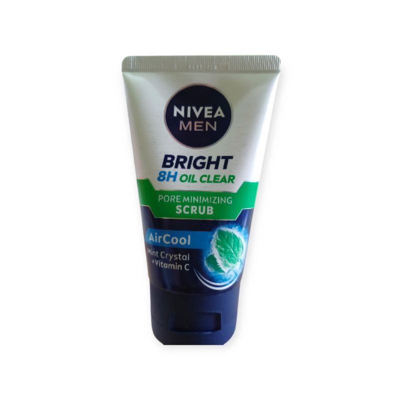 Jual Nivea Men Bright 8H oil clear Scrub 100ml | Shopee Indonesia