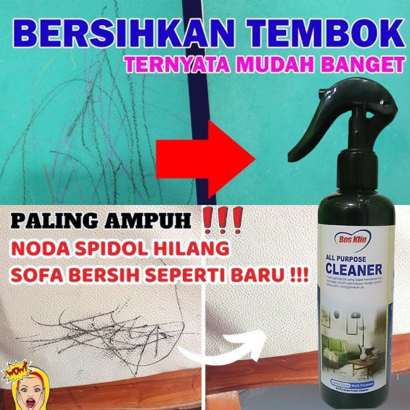 Jual Pembersih Noda Dinding Coretan Tembok Penghilang Kotoran Bekas Lem ...