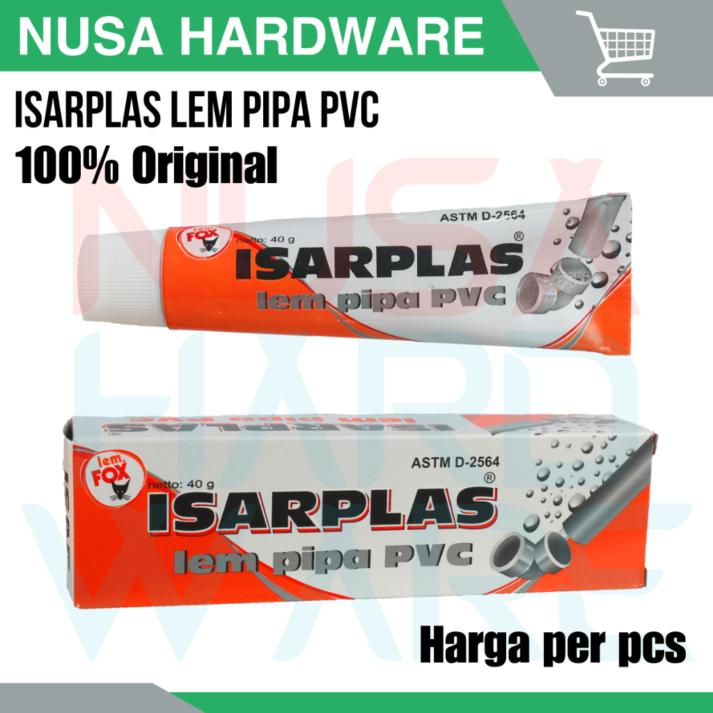 Jual FOX Lem Pipa PVC ISARPLAS Tube 40 Gram Original Harga Per PCS ...