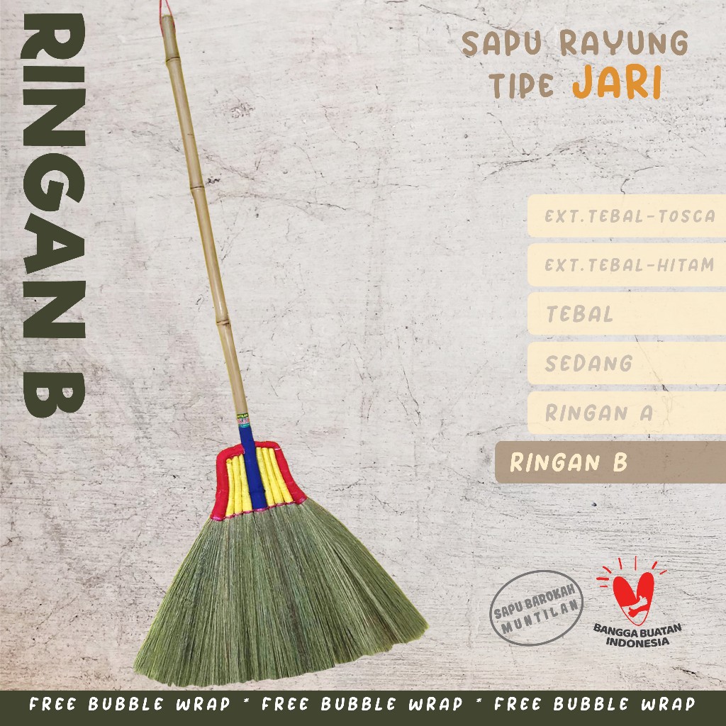 Jual Sapu Lantai Ijuk Rayung Tipe JARI - Ukuran RINGAN B | Shopee Indonesia