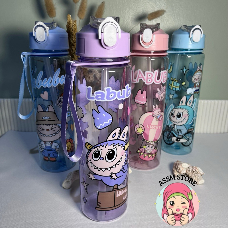 Jual [ASSM] BOTOL MINUM LABUBU 900ml/botol labubu murah/labubu viral | Shopee Indonesia