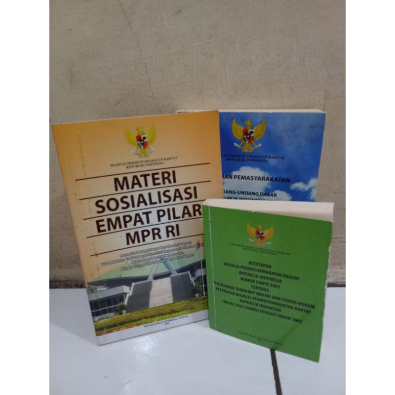 Jual Dapet 3 (Materi Sosialisasi Empat Pilar MPR RI, Panduan Pemasyarakatan UUD NRI 1945, TAP ...