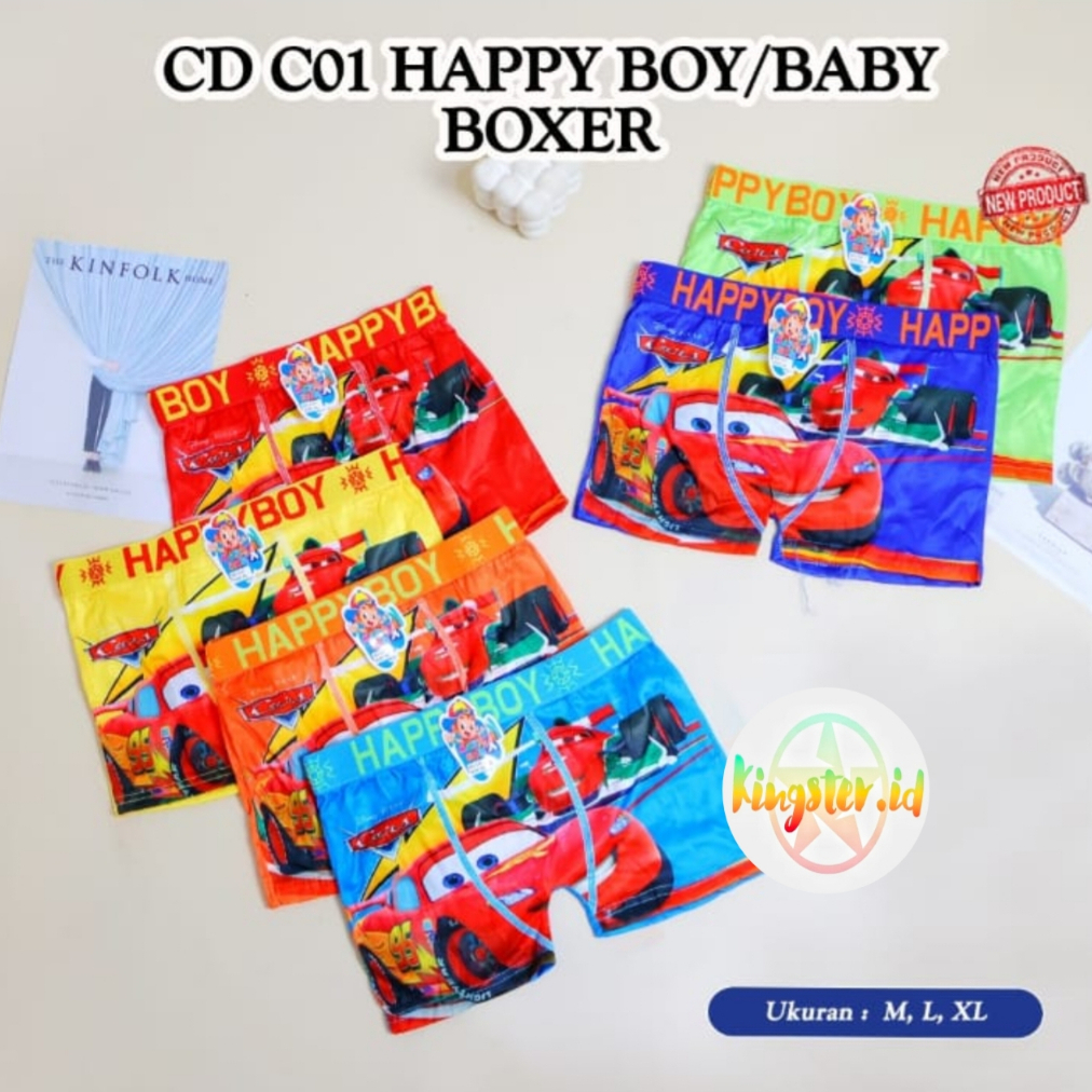 Jual ( 6 - 12 Pcs ) Boxer Anak Laki-laki / Boxer Anak Cowok / CD Boxer ...