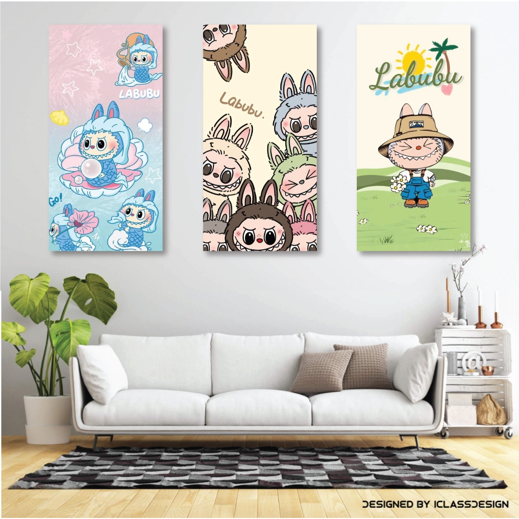 Jual HIASAN DINDING LABUBU 15X30 CM POSTER KAYU WALL AESTHETIC ID195 ...