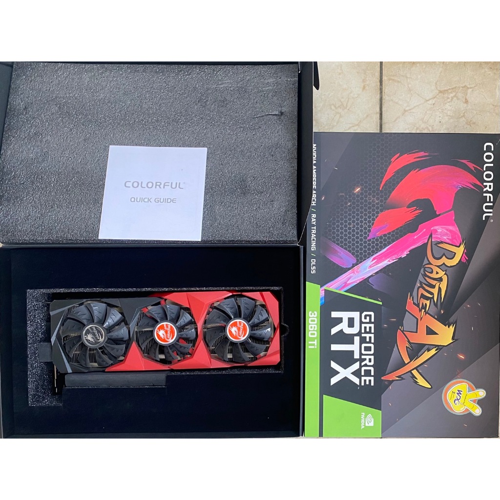 Jual VGA Colorful RTX 3060 Ti BattleAX 8GB GDDR6 Garansi Resmi Segel ...