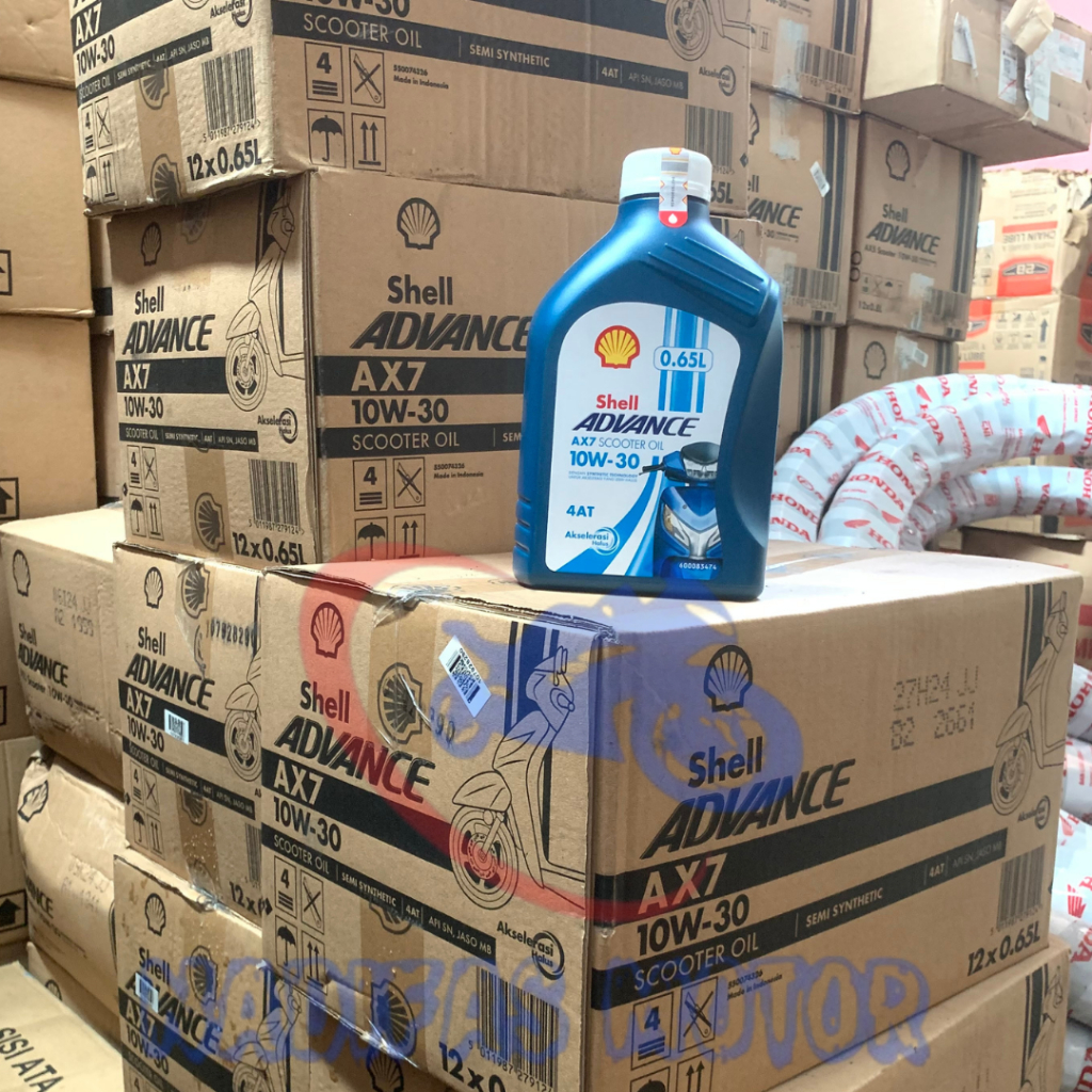 Jual Oli SHELL ADVANCE AX7 MATIC Original 650ml / 0.65 Liter 10W-30 1 ...